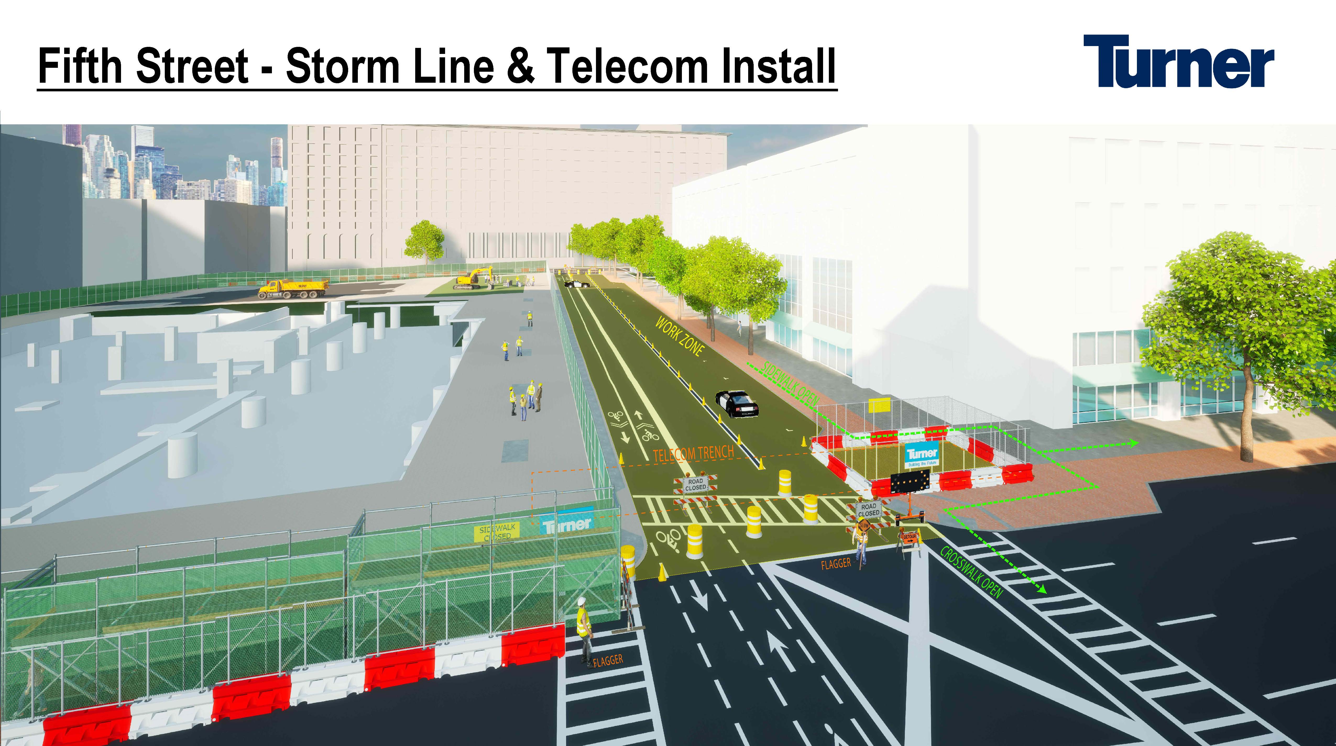 Tech Square Phase 3 Utility Work Affects Intersection of Fifth Street and Spring Street ...
